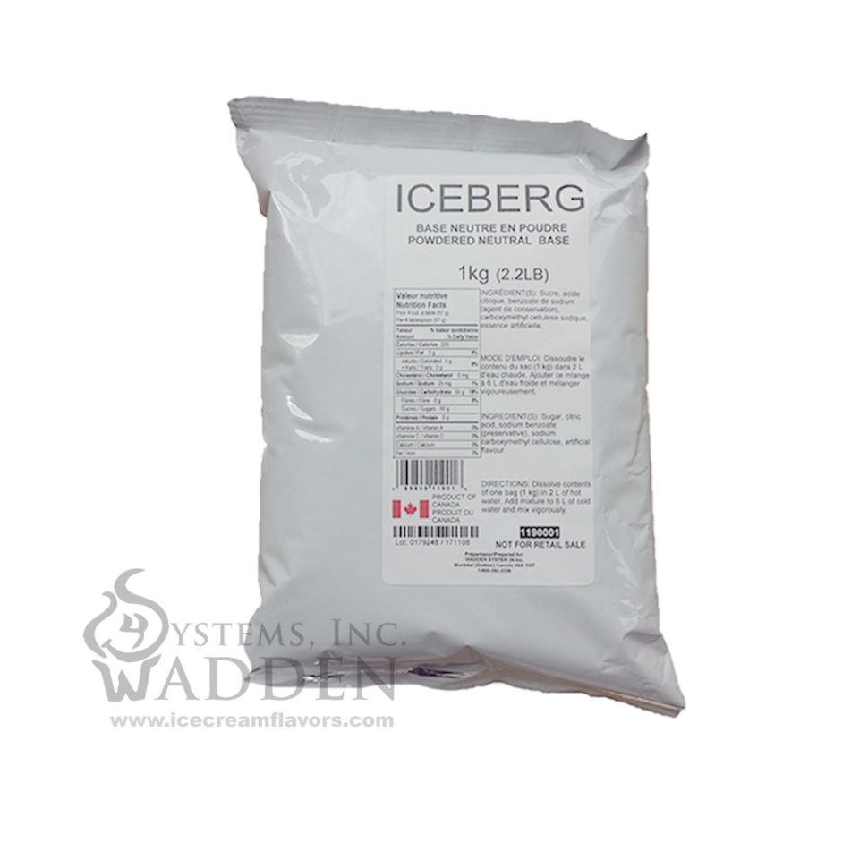 Iceberg Powder Mix (10 X 1kg Bags) – Wadden System Inc. – Home of The ...